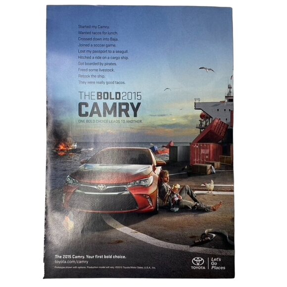 Toyota | Other | 25 Toyota Camry Ad Print Full Page Original Man Eating ...